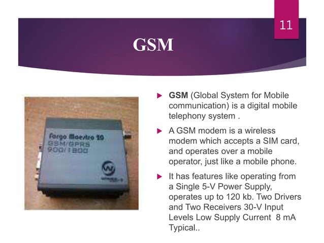 Gsm Based Transformer Fault Detection System Pptx