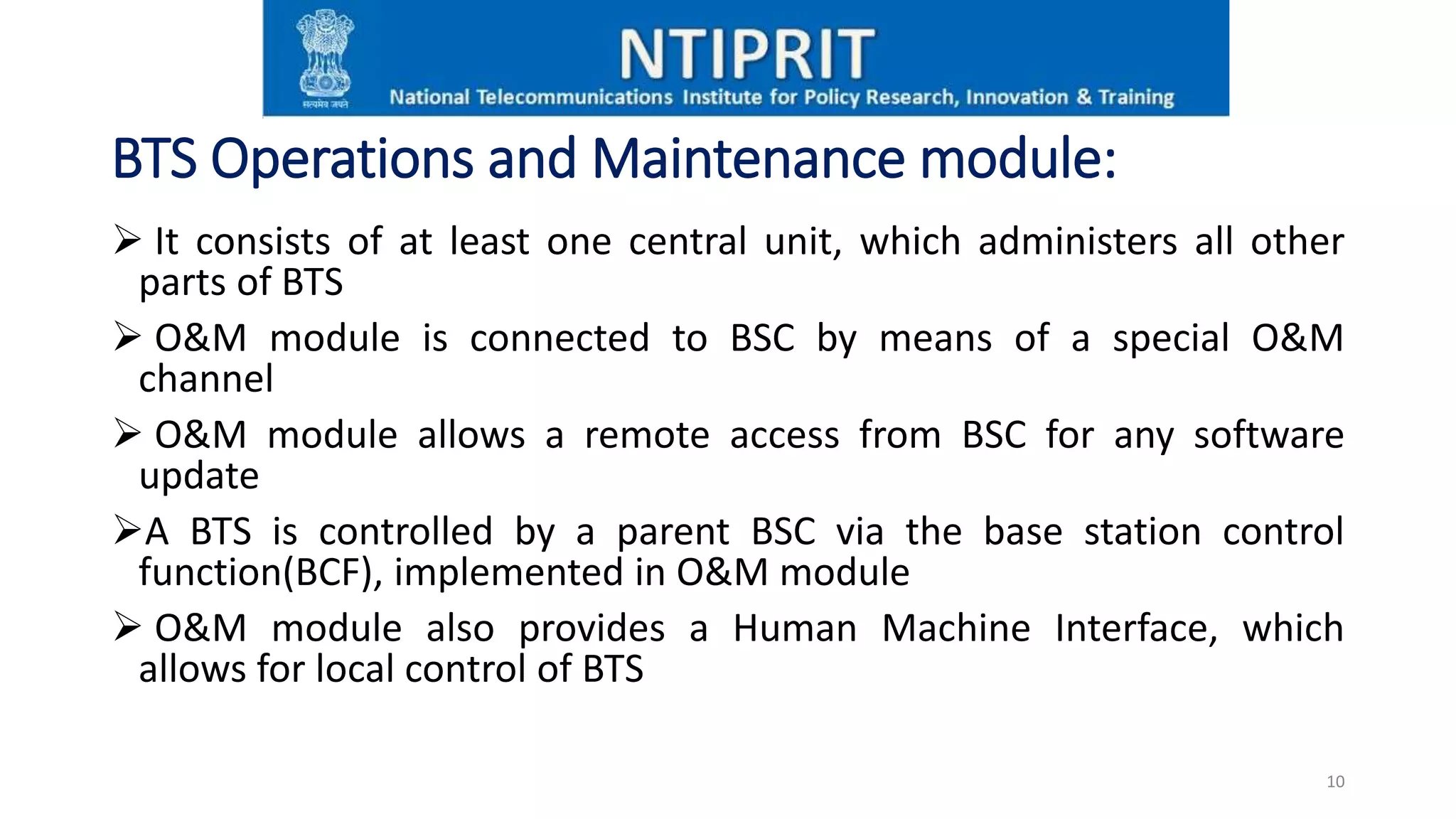 GSM Base transceiver station | PPTX | Computer Networking | Computing