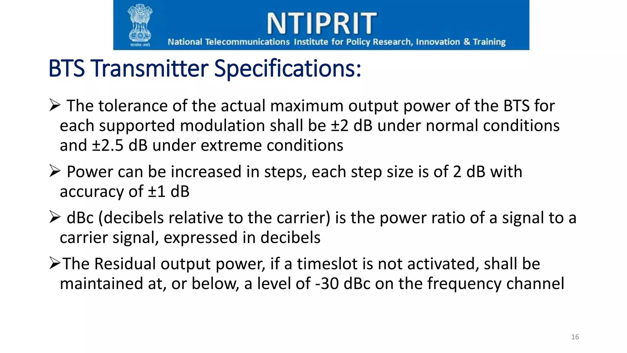 GSM Base transceiver station | PPTX | Computer Networking | Computing