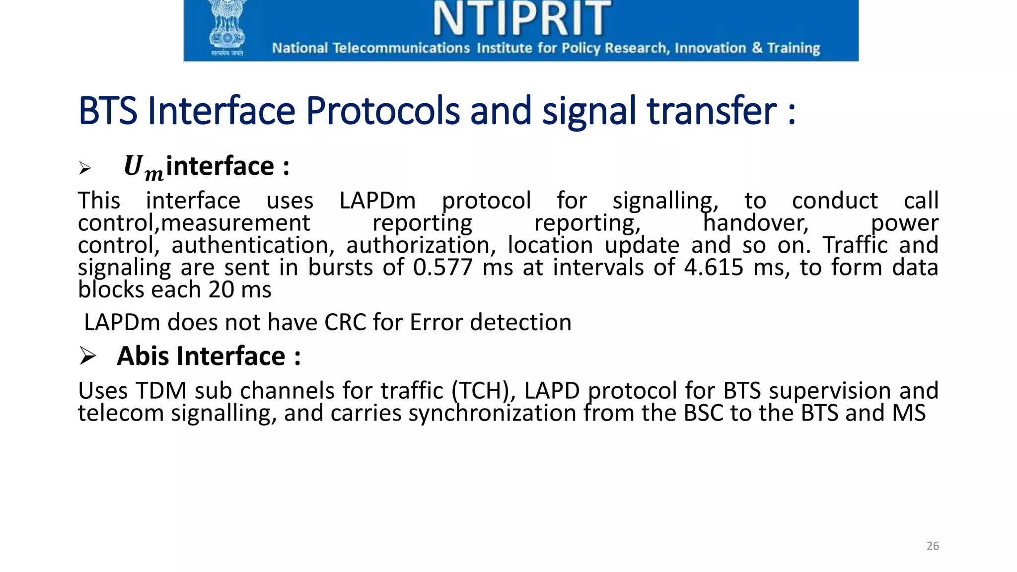GSM Base transceiver station | PPTX | Computer Networking | Computing