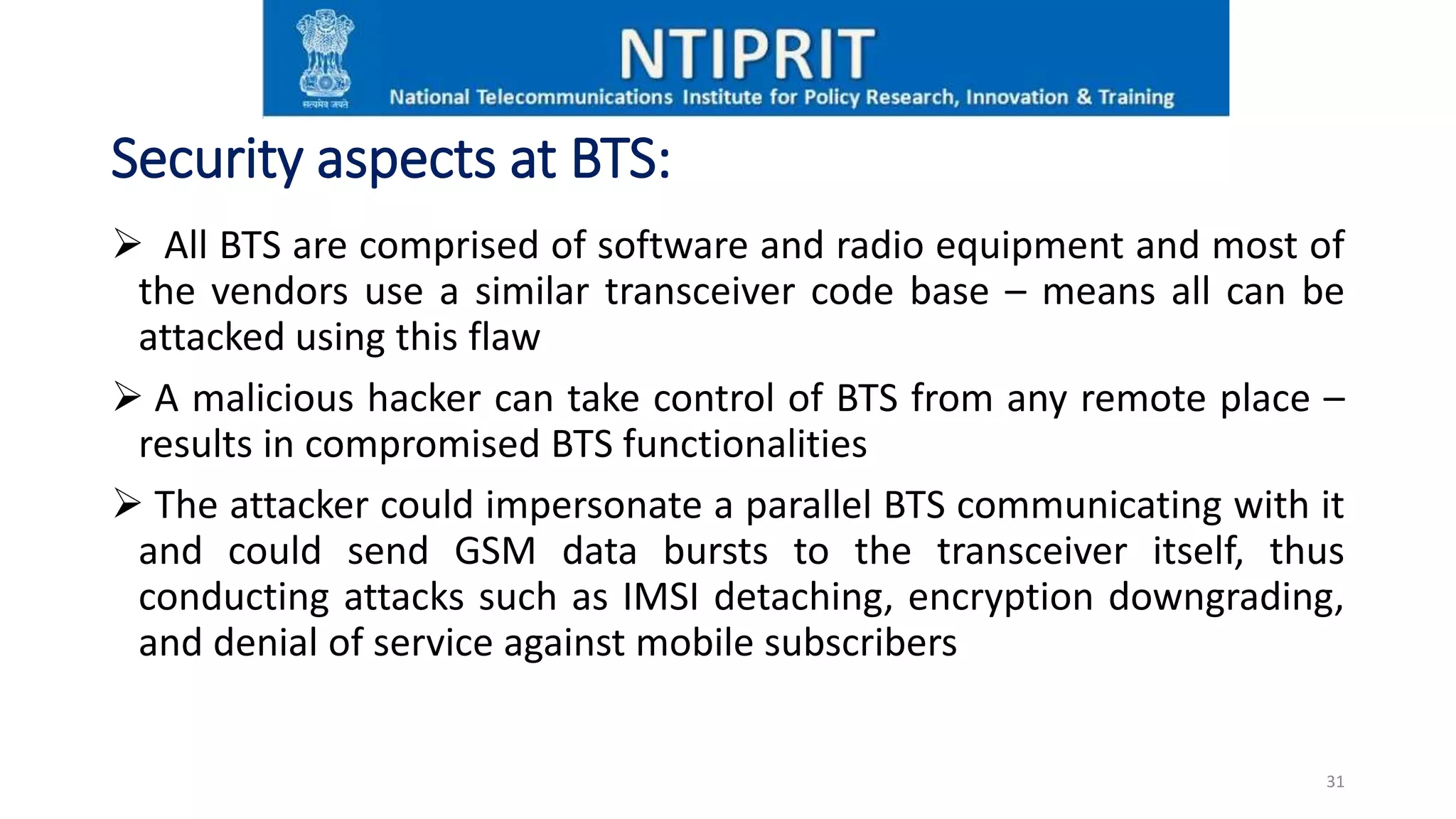 GSM Base transceiver station | PPTX | Computer Networking | Computing