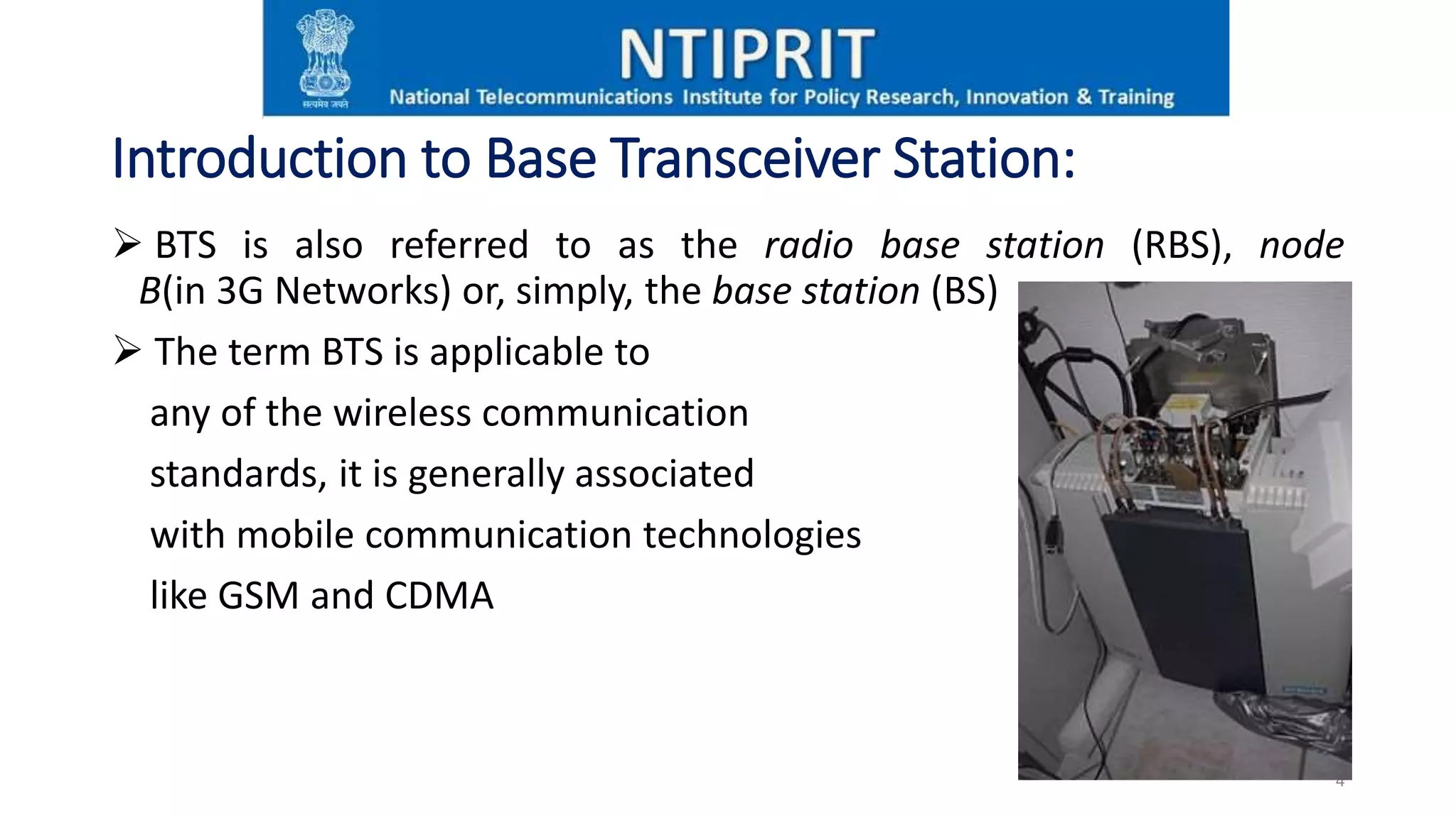 GSM Base transceiver station | PPTX | Computer Networking | Computing
