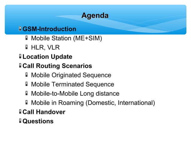 Gsm call routing | PPT