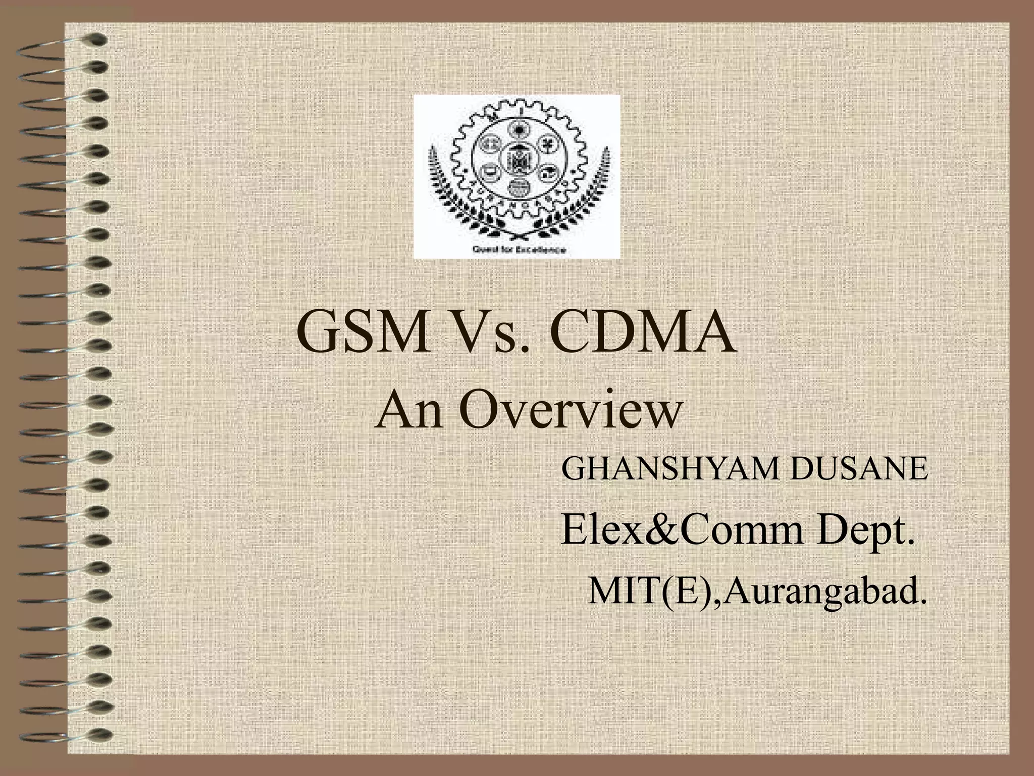 Gsm VS cdma | PPT