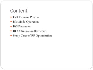 Gsm Cell Planning And Optimization | PPT