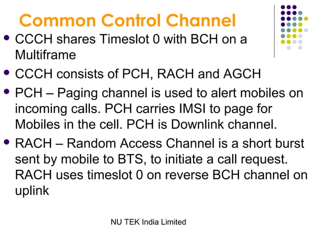 Gsm channels | PPT