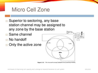 Techniques of Improving Cell Capacity and Coverage & Hand off/Handover ...