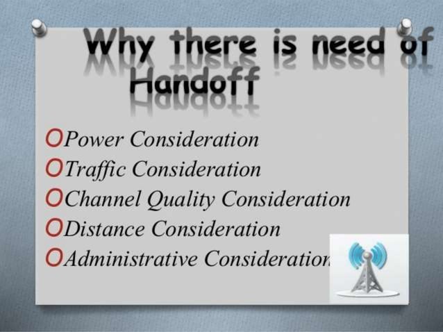 Techniques of Improving Cell Capacity and Coverage & Hand off/Handover ...