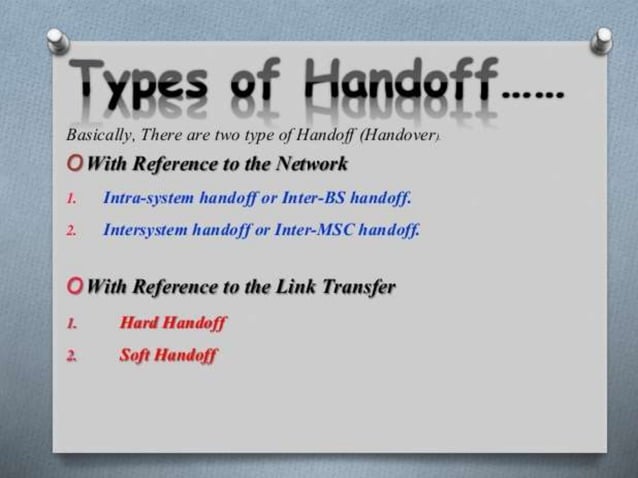 Techniques of Improving Cell Capacity and Coverage & Hand off/Handover ...