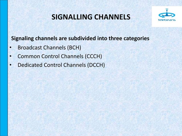 Gsm channels concept | PPTX | Computer Networking | Computing