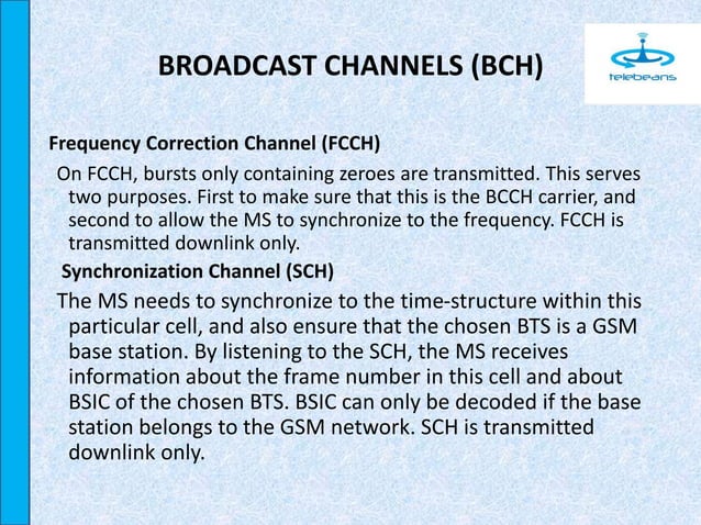 Gsm channels concept | PPTX | Computer Networking | Computing