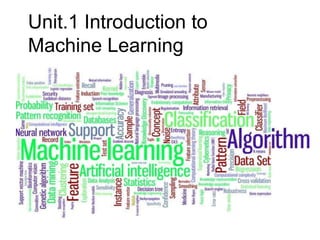 Machine Learning SPPU Unit 1 | PPTX