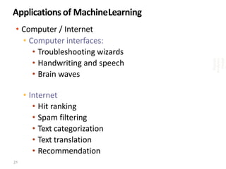 Machine Learning SPPU Unit 1 | PPTX