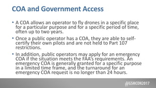 2017 GSMCON: Drones and Social Media | PPTX | Air Travel | Travel Type