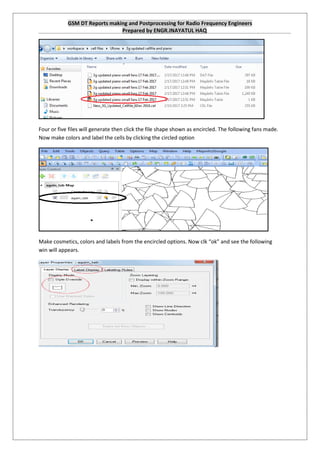 Gsm dt reports making tutorial | PDF