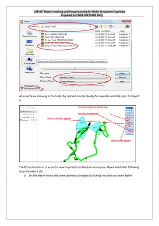 Gsm dt reports making tutorial | PDF