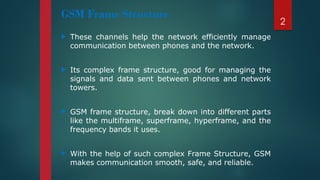 gsm frma format from frame to super frame | PPTX