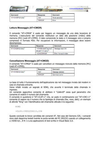 Controllo apertura cancello GSM | PDF