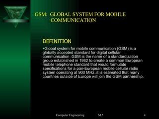 Gsm Global System For Mobile Comm[1]. Really Nice | PPT