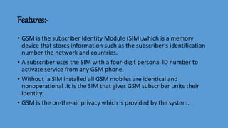 Gsm(global system for mobile communication) (2) | PPT