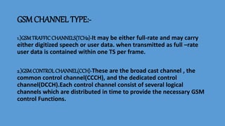 Gsm(global system for mobile communication) (2) | PPT