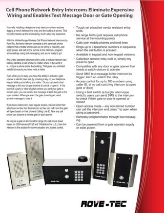 GSM Intercom System | PDF