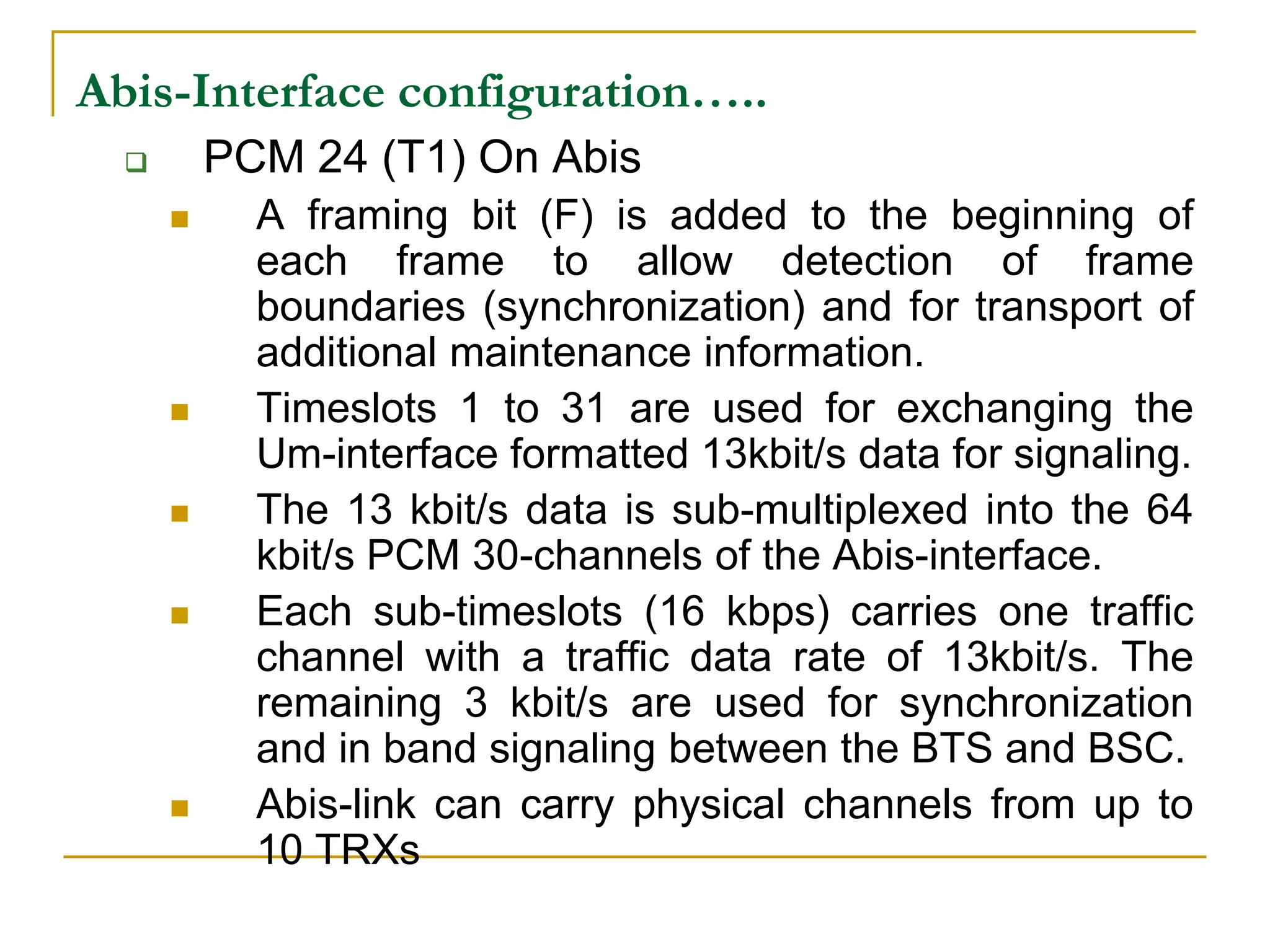 Gsm interfaces | PDF