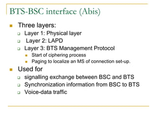 Gsm interfaces | PDF