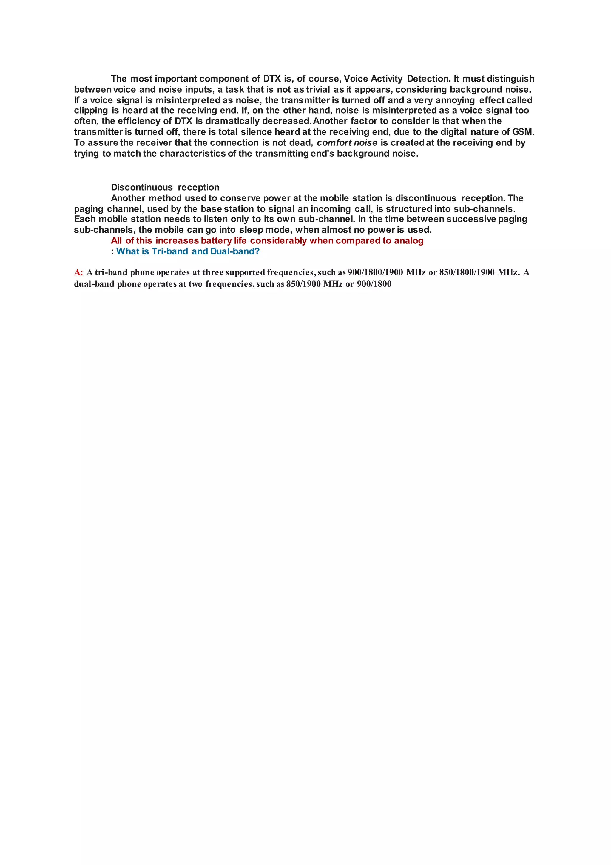 Gsm interview question answer | DOCX | Telecommunications Industry ...