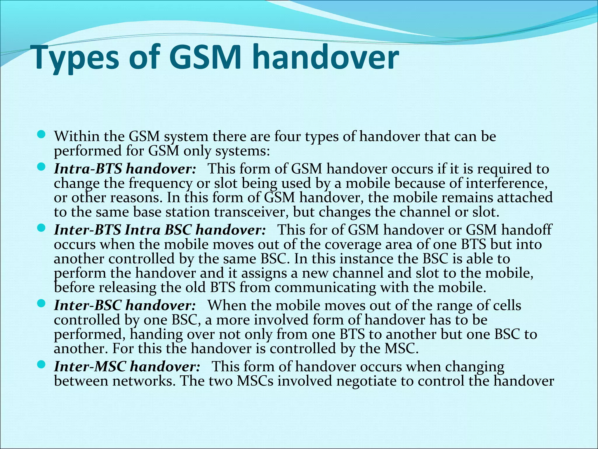 Gsm overview | PPT