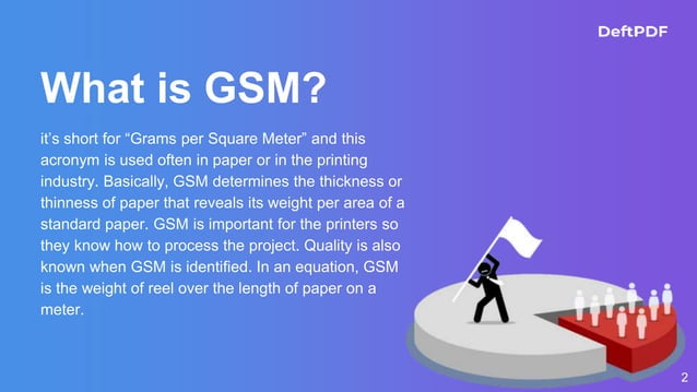 What is GSM? Knowing thick and thin papers | PPT