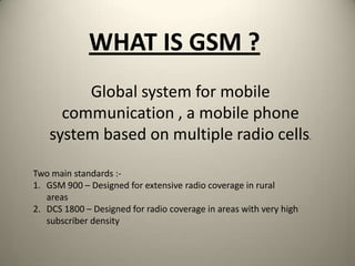 Gsm ppt | PPTX