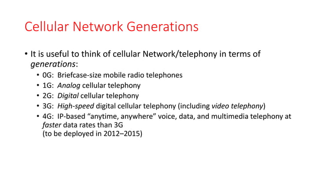 Global System for Mobile (GSM) | PPTX | Computer Networking | Computing