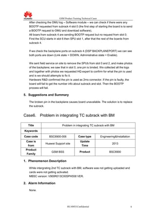 Gsm product training technical cases | PDF