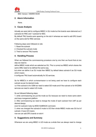 Gsm product training technical cases | PDF