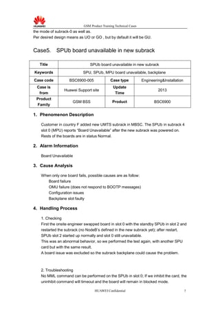 Gsm product training technical cases | PDF