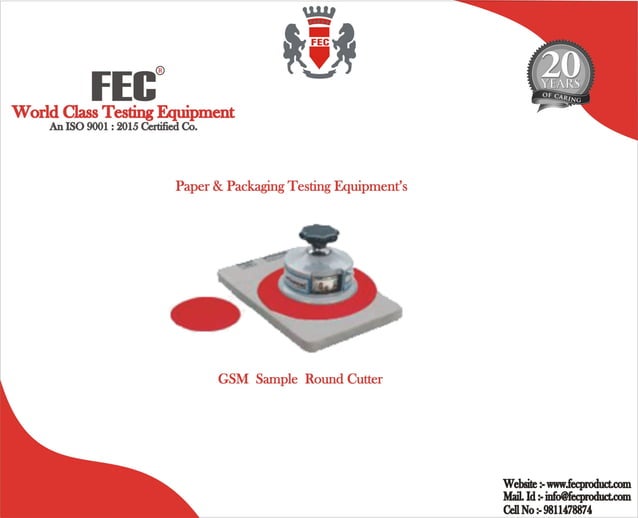 Gsm sample round cutter | PPT
