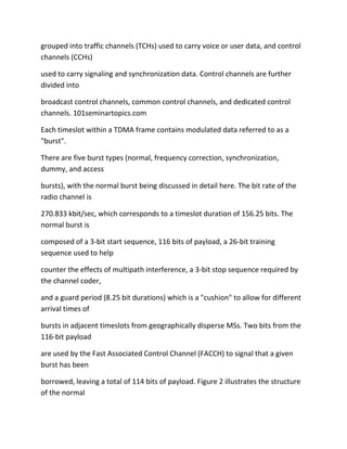 Gsm security and encryption | PDF