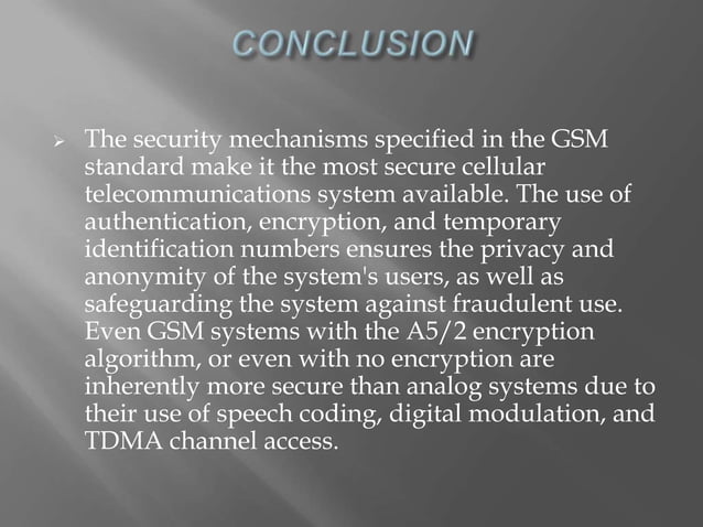 Gsm security and encryption | PPTX | Computer Networking | Computing