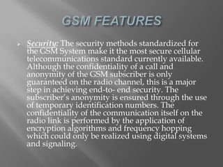 Gsm security and encryption | PPTX