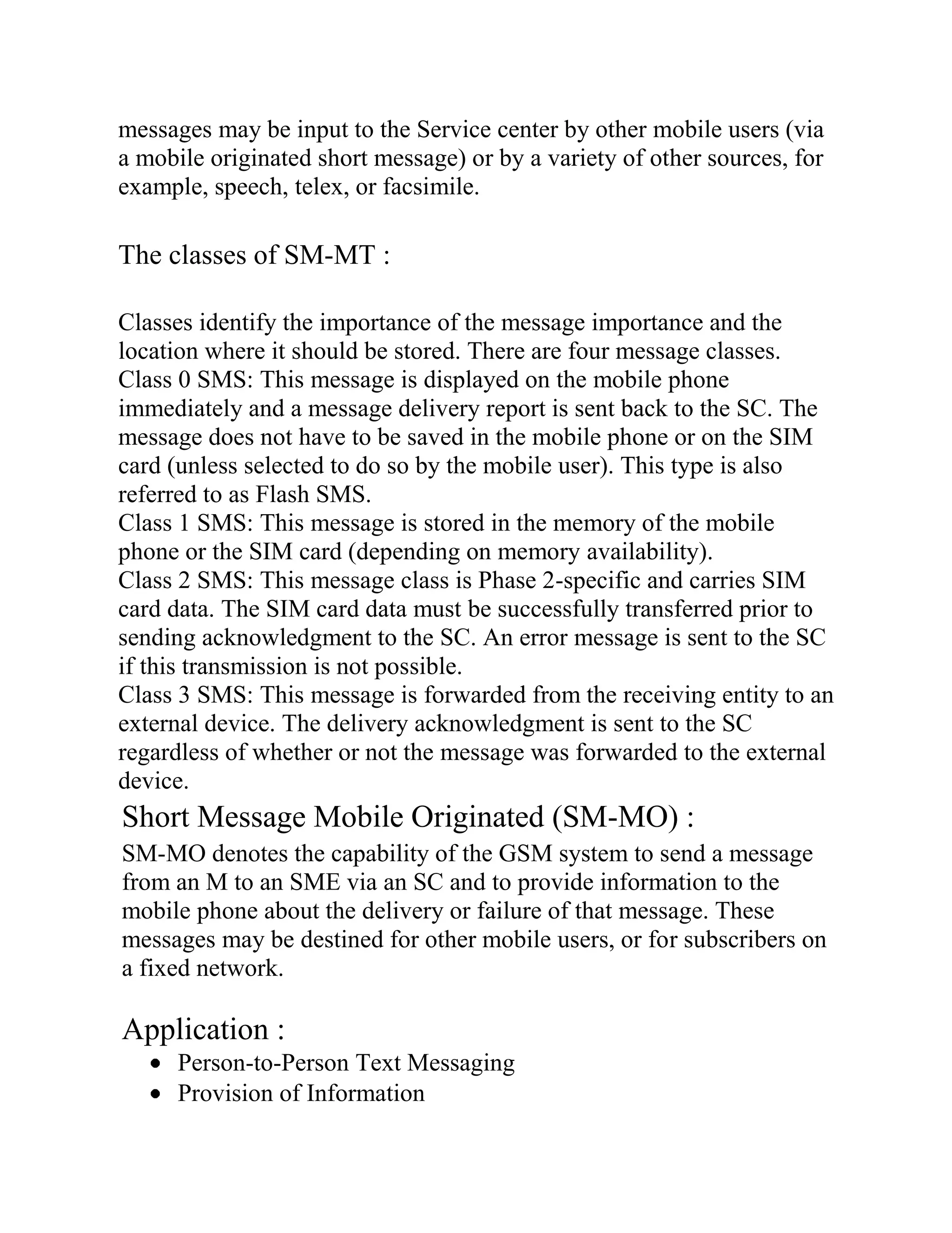 Gsm short message service | DOCX