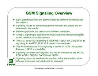 Gsm signaling | PDF