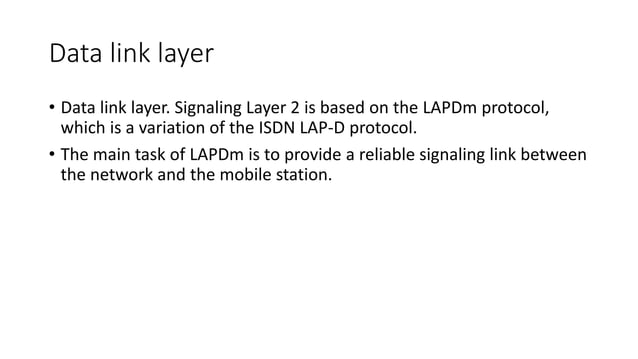 Gsm signaling protocol | PPTX | Computer Networking | Computing