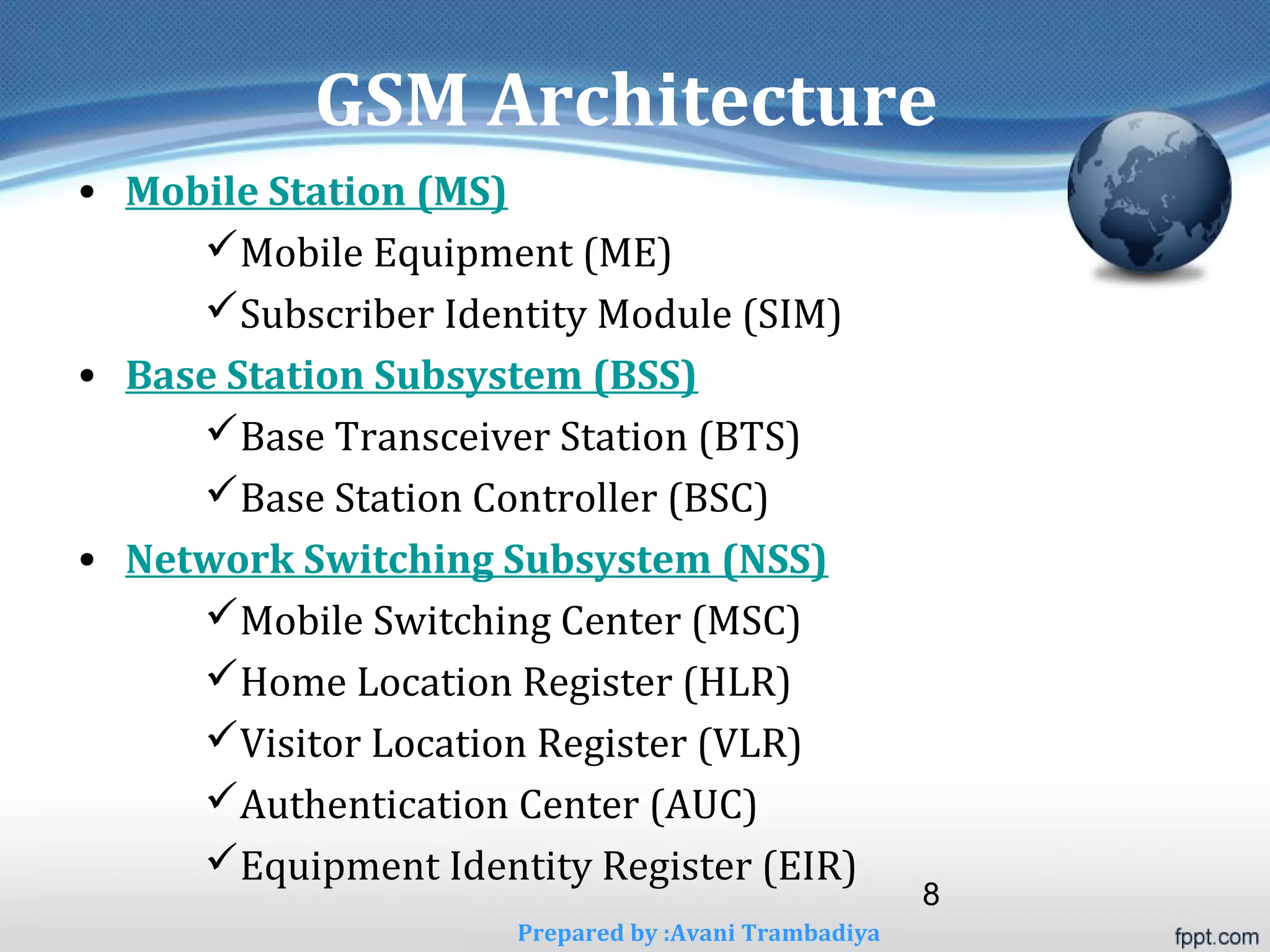 GSM Technology | PPT