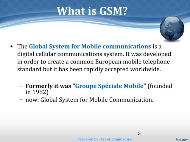 GSM Technology | PPT