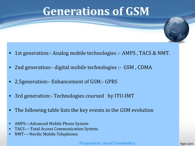 GSM Technology | PPT