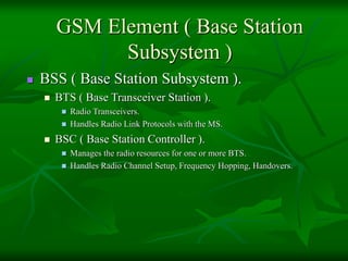 Gsm technology | PPTX | Computer Networking | Computing
