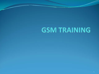 GSM TRAINING ENGINEER | PPT