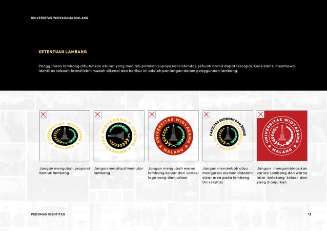 Graphic Standar Manual Universitas Widyagama Malang | PDF