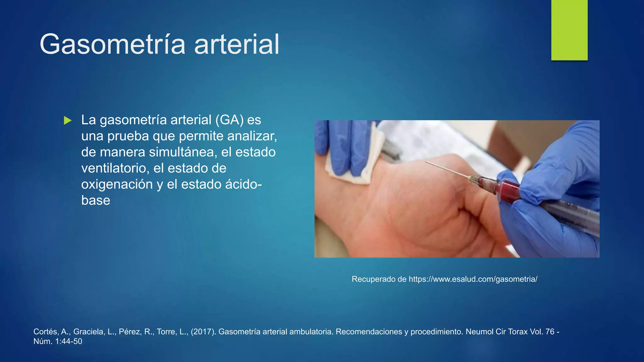 Gasometría arterial | PPT